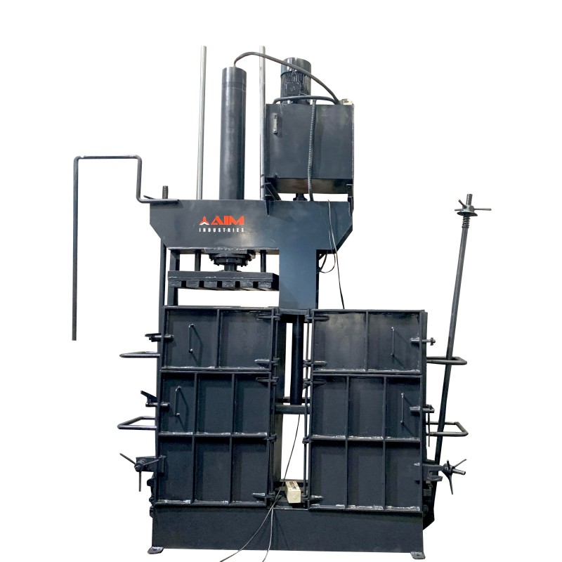 DOUBLE BOX SWIVEL CYLINDER BALING PRESS - Aim Industries Ahmedabad