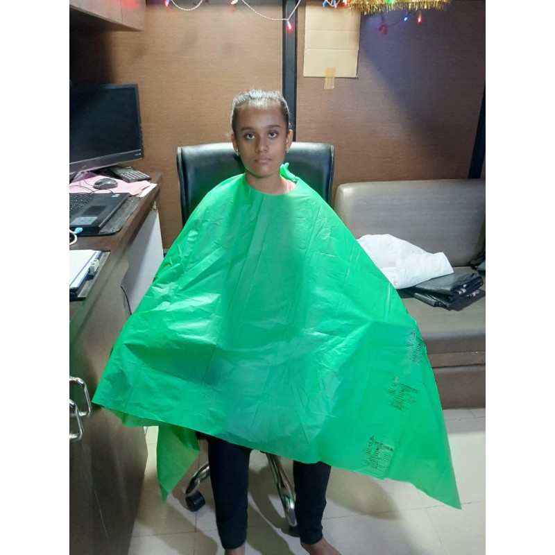 COMPOSTABLE HAIRCUT APRON - Vijaya Corporation Ahmedabad