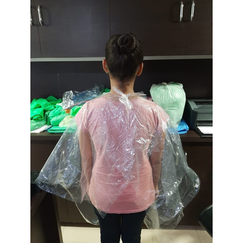 PE HAIR CUTTING APRON - Vijaya Corporation Ahmedabad