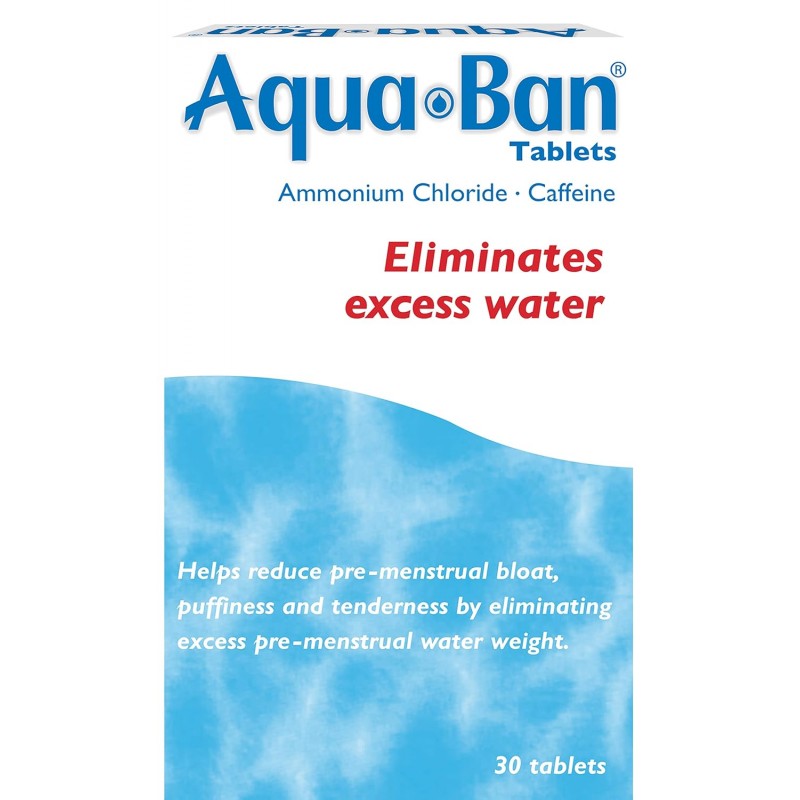 Aquaban Eliminates Excess Water - Pack Of 30 Tablets - Fast Track ...