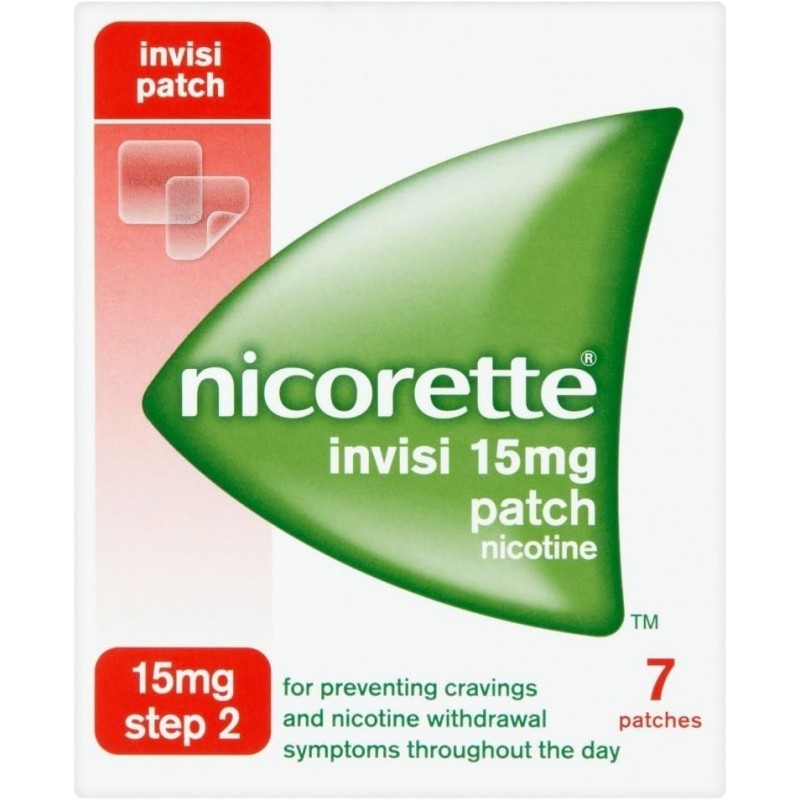 Nicorette Invisi Patch 15mg- 7 Patches - Step 2 - Fast Track Global Ltd ...