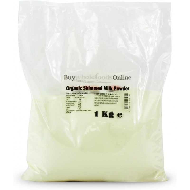Organic Skimmed Milk Powder 1kg (BWFO) - Fast Track Global Ltd Birmingham