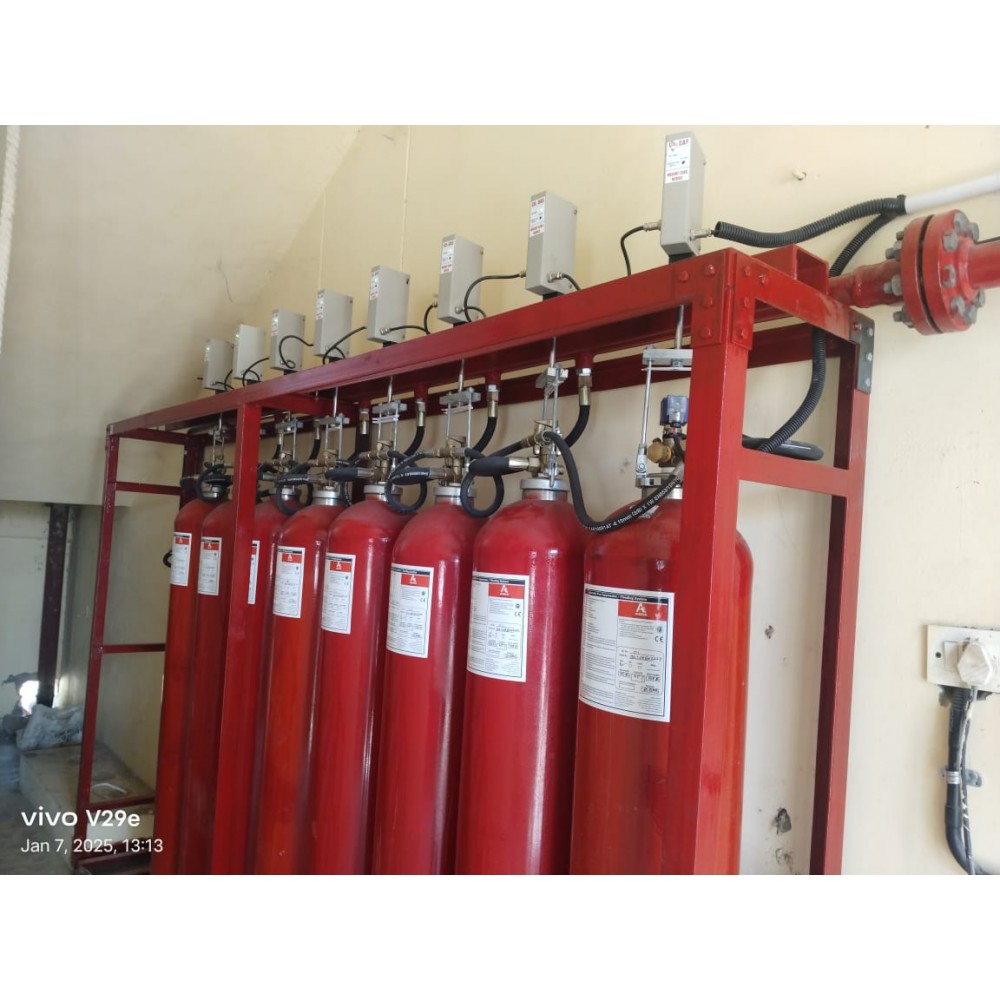 Automatic Pipeline Co2 Fire Suppression System - Fire Ban Ahmedabad