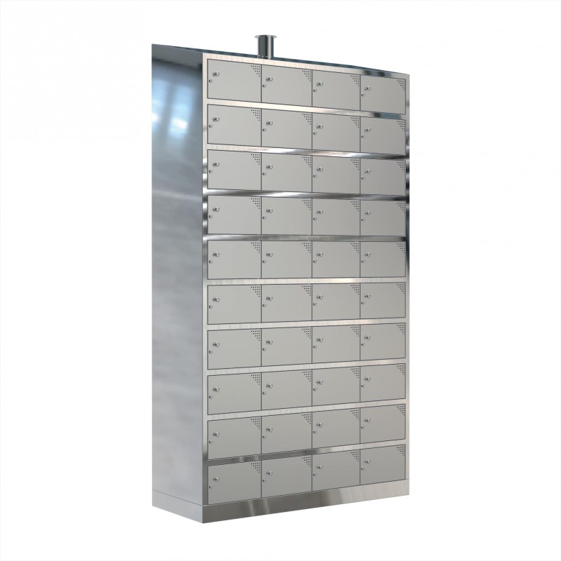 MS Staff Locker With Shoes Rack - R. B. Panchal Equipments Ahmedabad