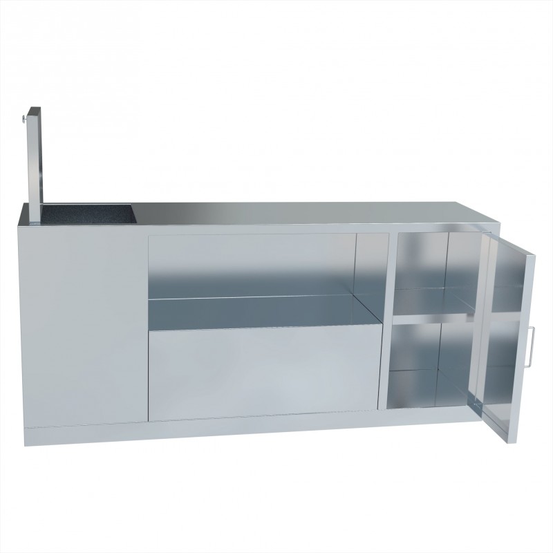 SS Cross Over Bench With Box - R. B. Panchal Equipments Ahmedabad