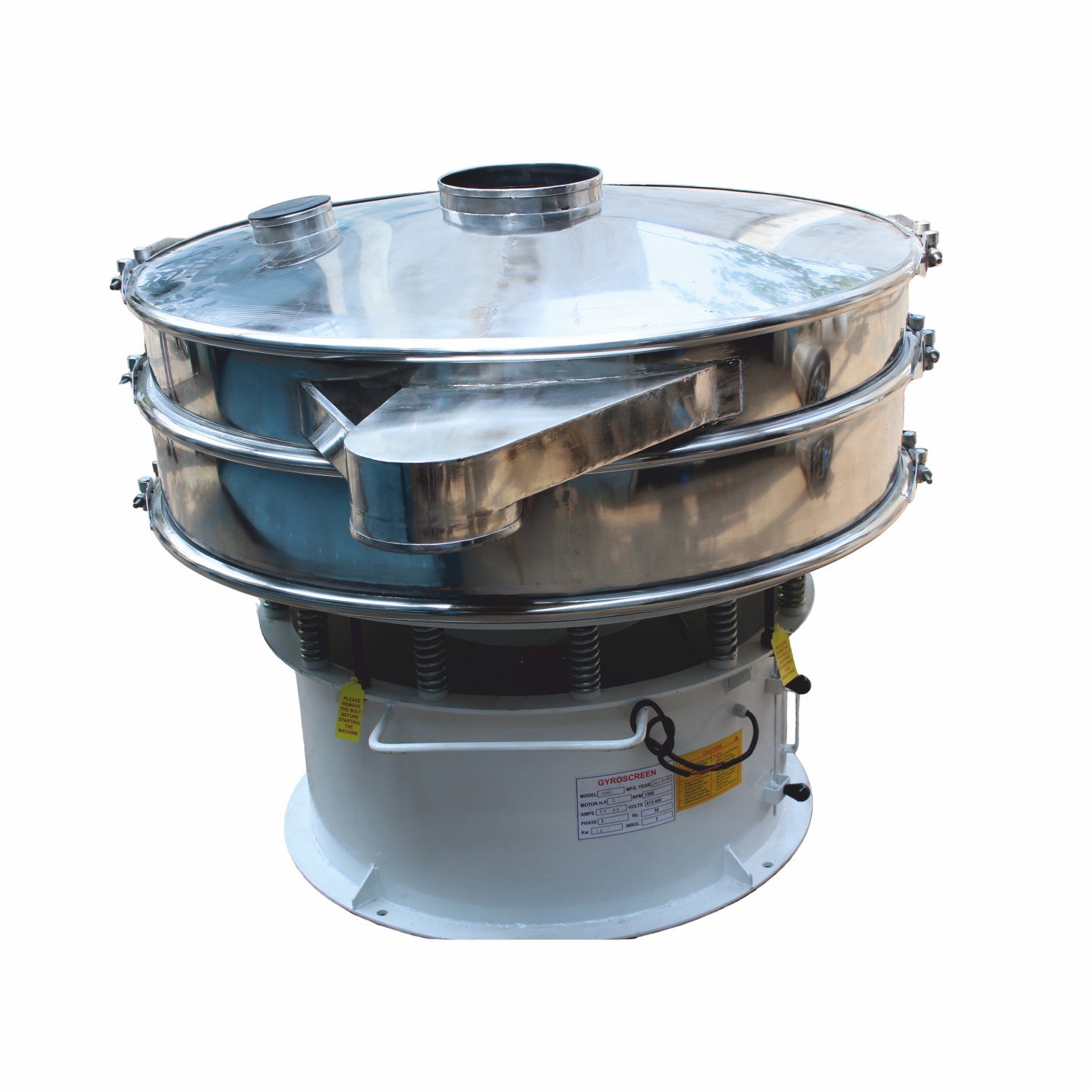 Circular Vibro Screen / Vibro Sifter / Gyro Screen - Galaxy Magnetics ...